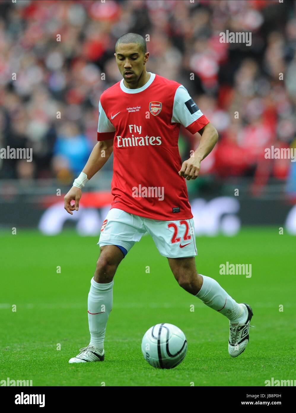 GAEL CLICHY ARSENAL FC WEMBLEY STADIUM LONDON ENGLAND 27 February 2011 ...