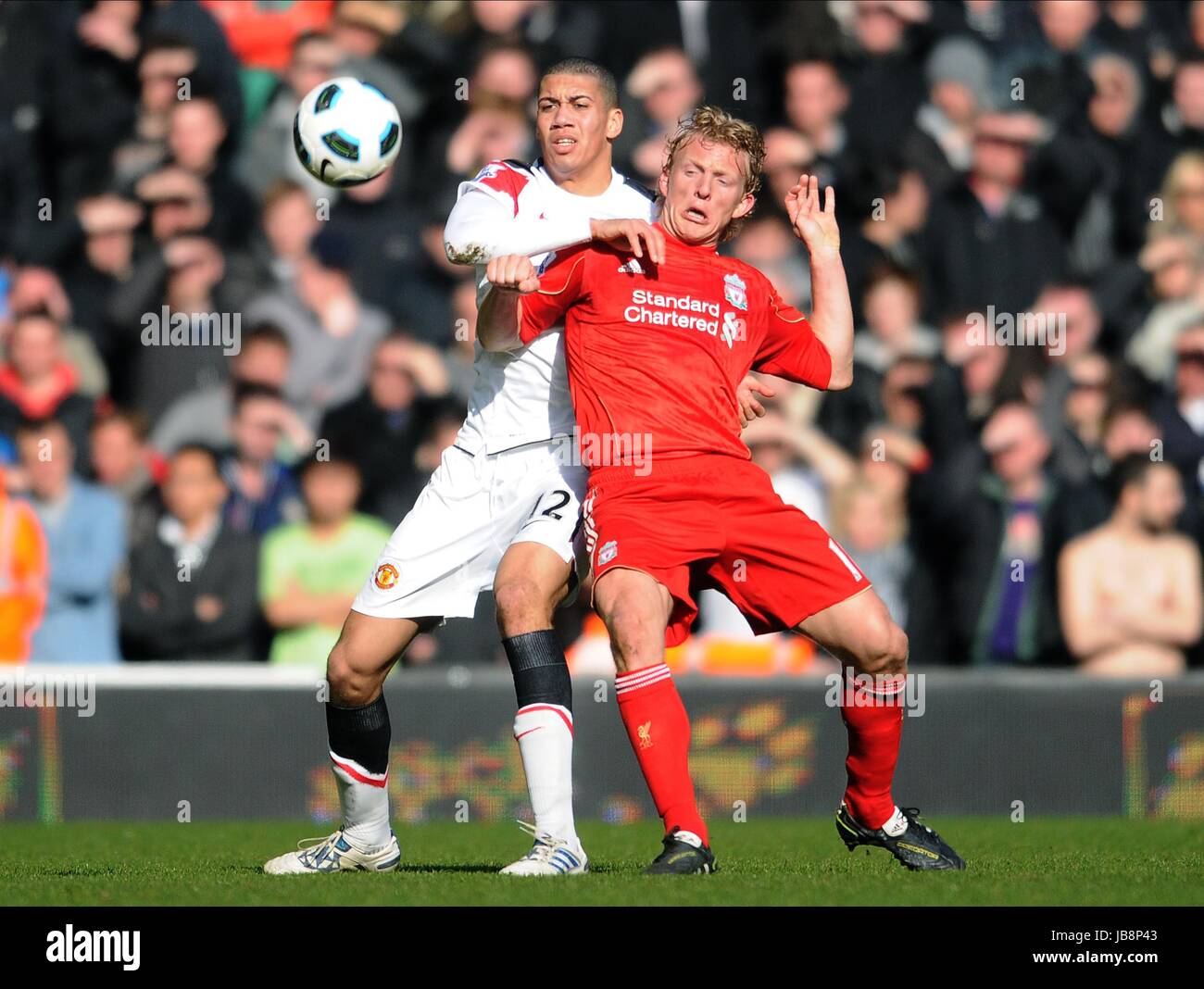 CHRIS SMALLING & DIRK KUYT LIVERPOOL V MANCHESTER UNITED ANFIELD ...