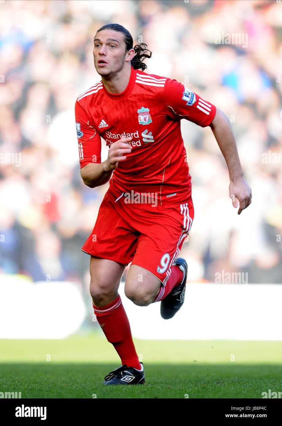 ANDY CARROLL LIVERPOOL FC ANFIELD LIVERPOOL ENGLAND 06 March 2011 Stock ...