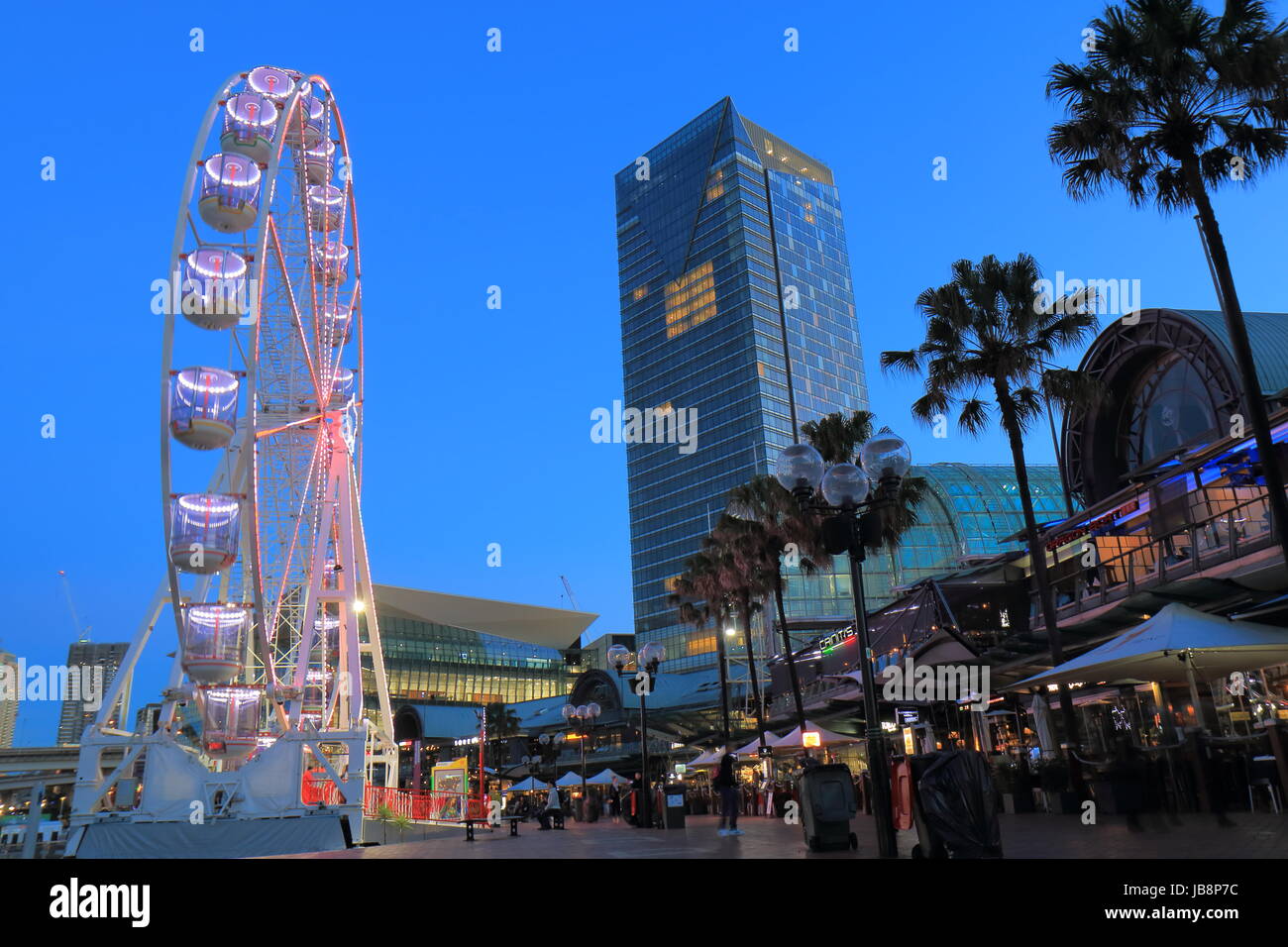 People visit Darling Harbour Harbourside in Sydney Australia Stock ...