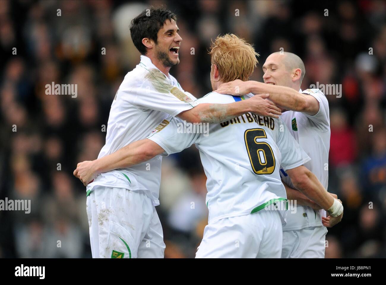 GOALSCORER ZAK WHITBREAD CELEB HULL V NORWICH CITY KC STADIUM HULL ...