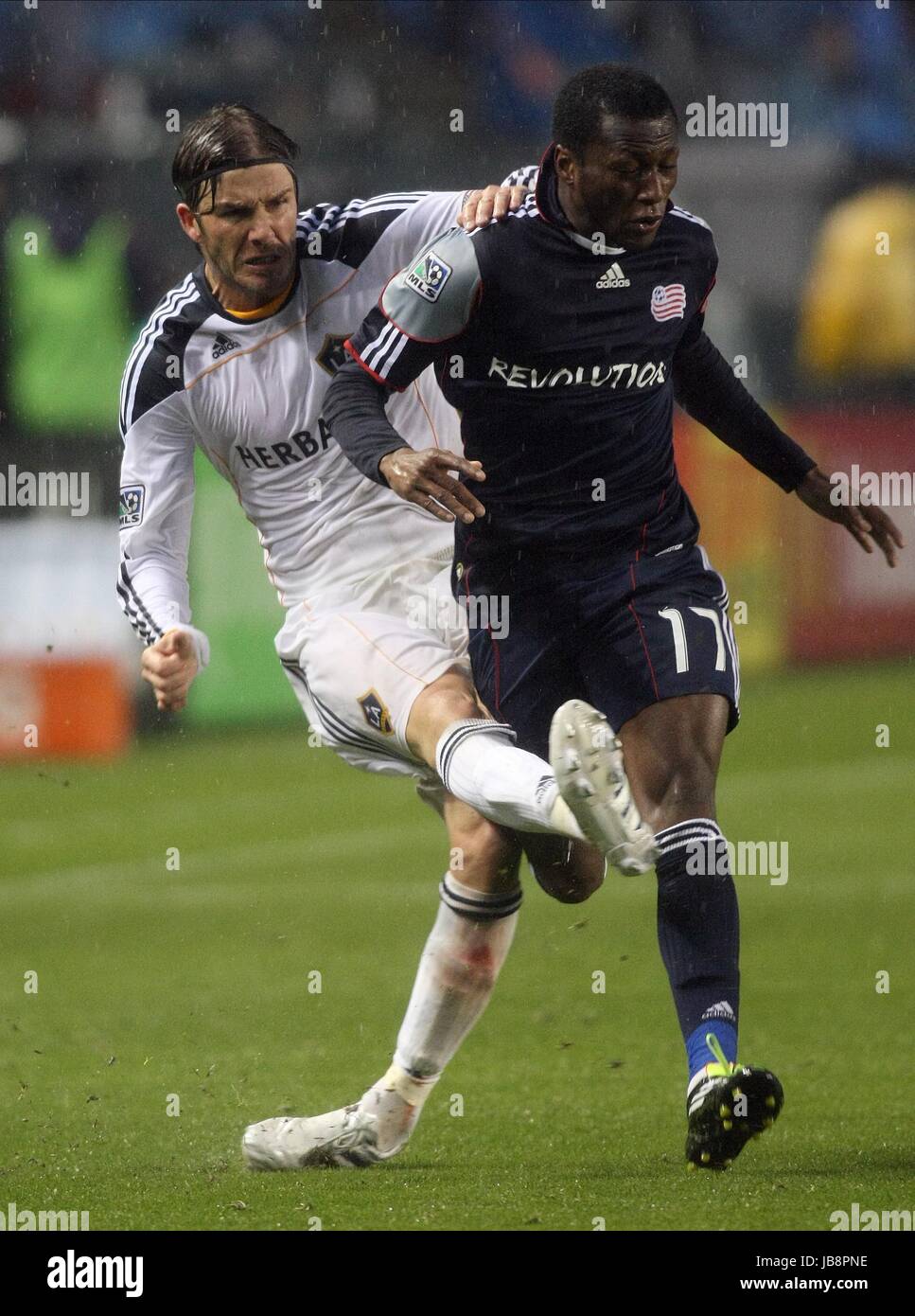 DAVID BECKHAM SAINEY NYASSI LA GALAXY V NEW ENGLAND REVOLU CARSON LOS ...