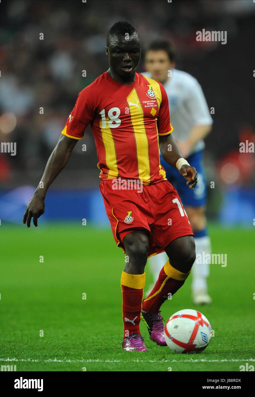 DOMINIC ADIYIAH GHANA WEMBLEY STADIUM LONDON ENGLAND 29 March 2011 ...