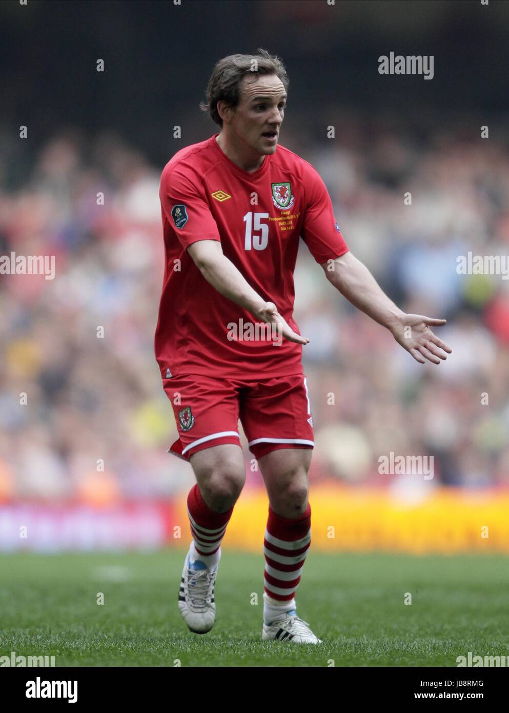DAVID VAUGHAN WALES BLACKPOOL FC WALES & BLACKPOOL FC MILLENIUM STADIUM ...