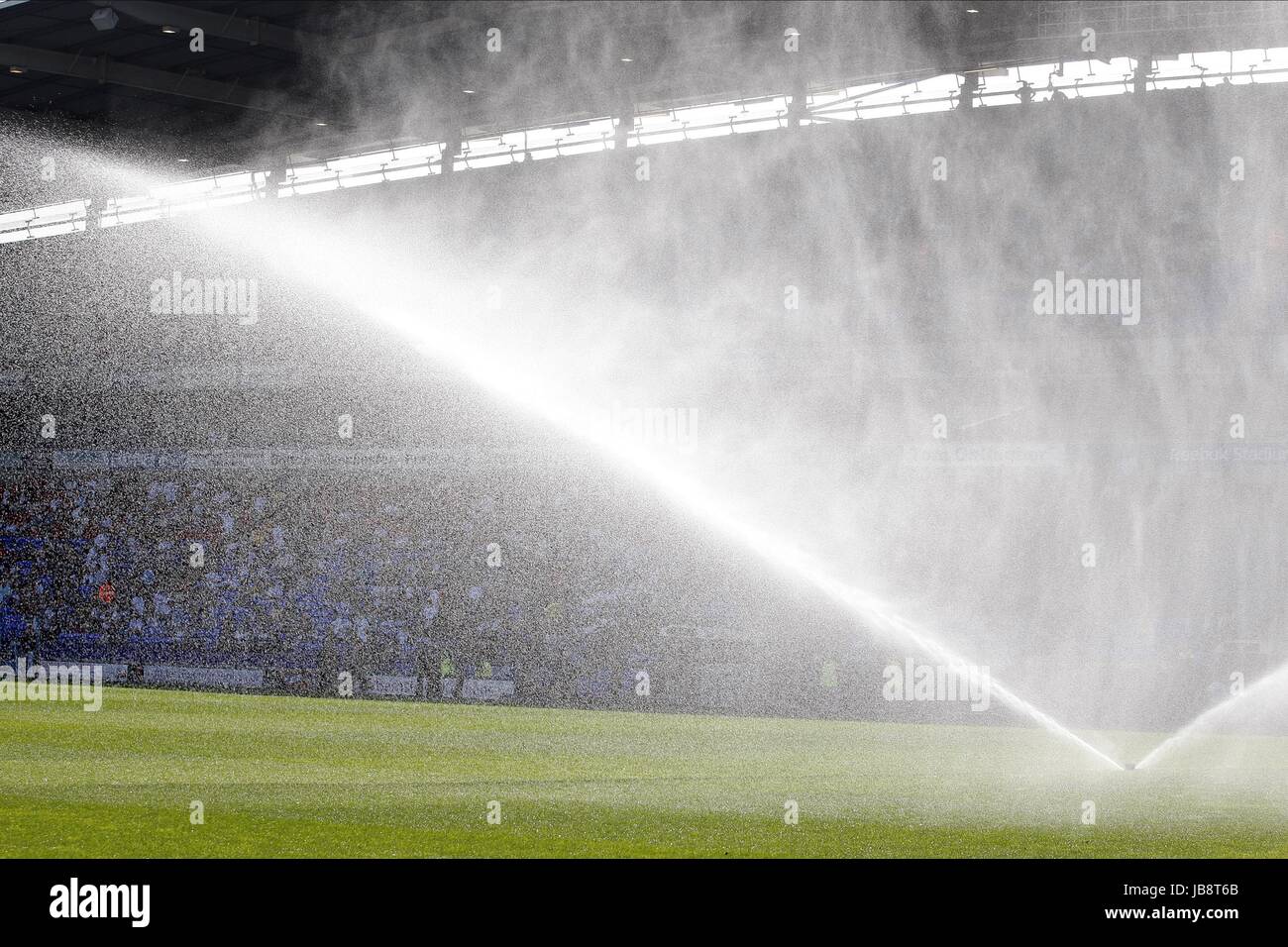 Football pitch sprinklers hi-res stock photography and images - Alamy