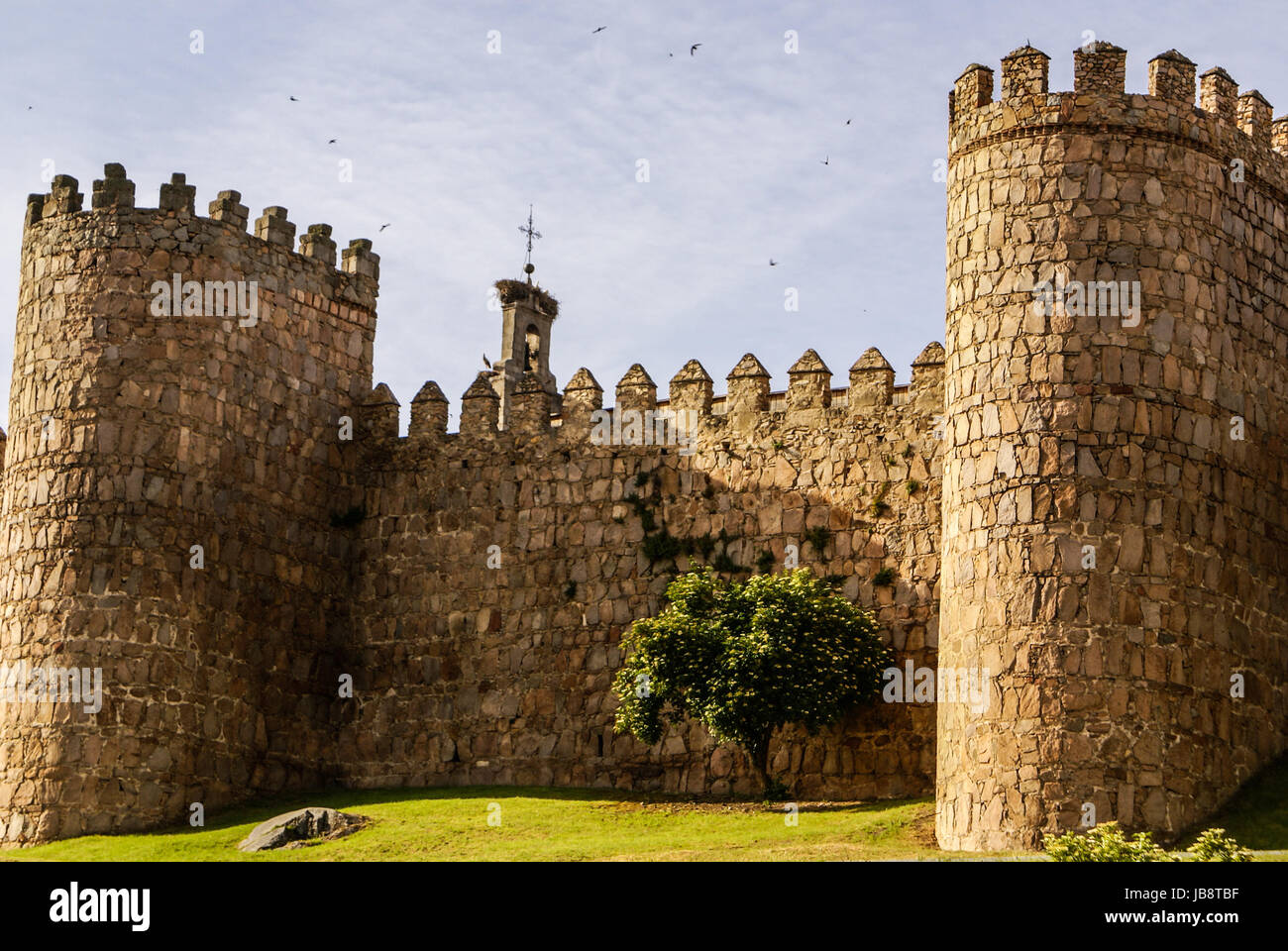 Scenic medieval city walls of Avila, Spain, UNESCO list Stock Photo - Alamy