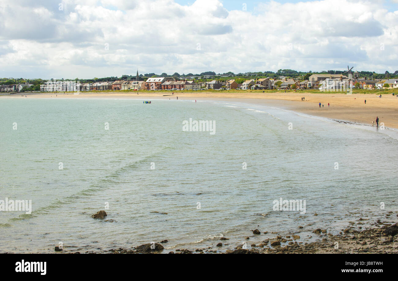 Skerries, Ireland- View on the beach at Skerries town, county Dublin ...