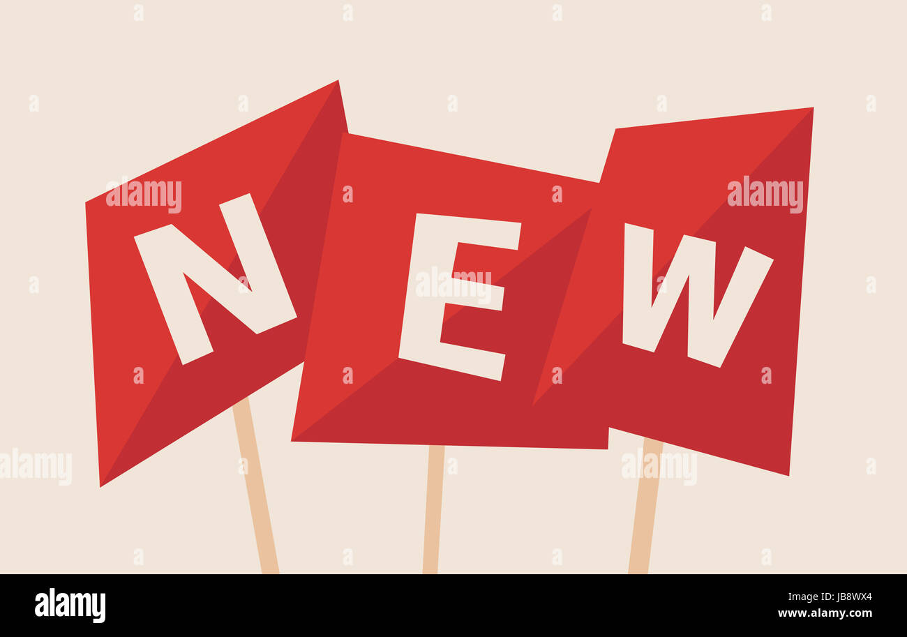 Sign New. Vector Stock Photo - Alamy