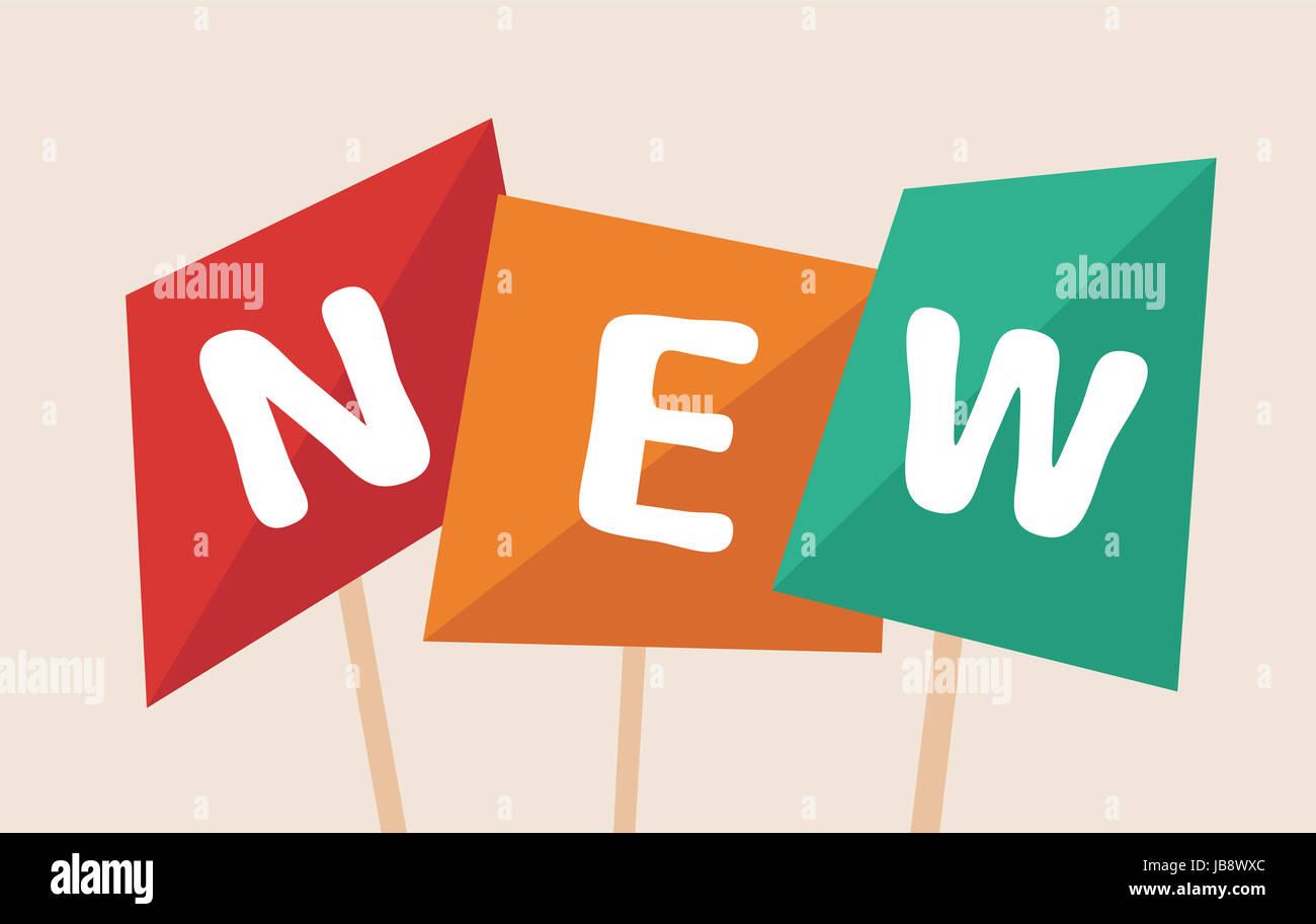 Sign New. Vector Stock Photo - Alamy