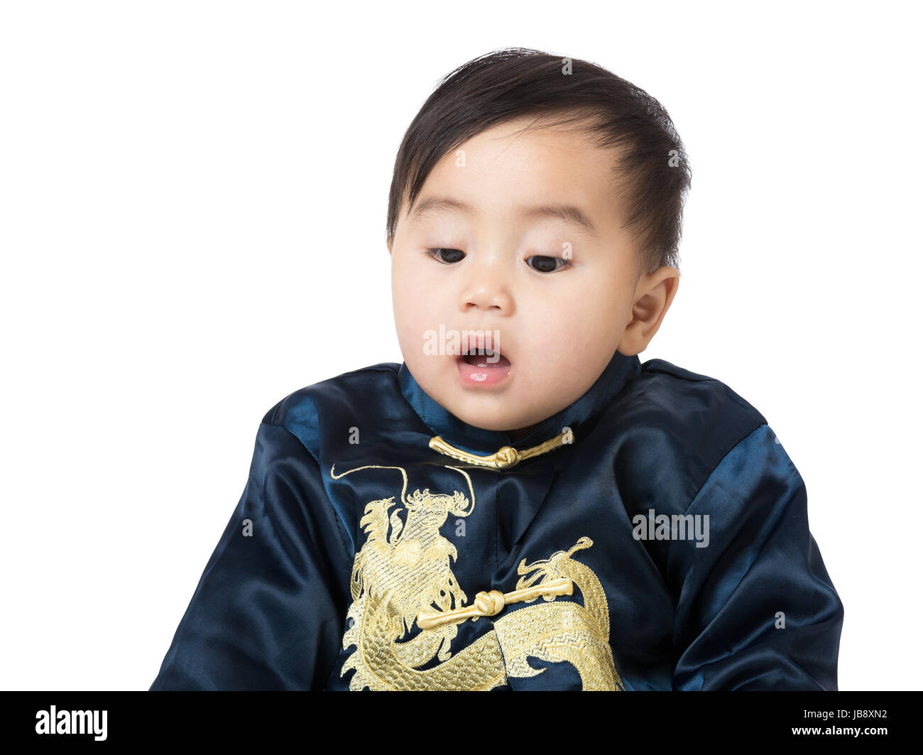 Baby with traditional chinese costume Stock Photo - Alamy