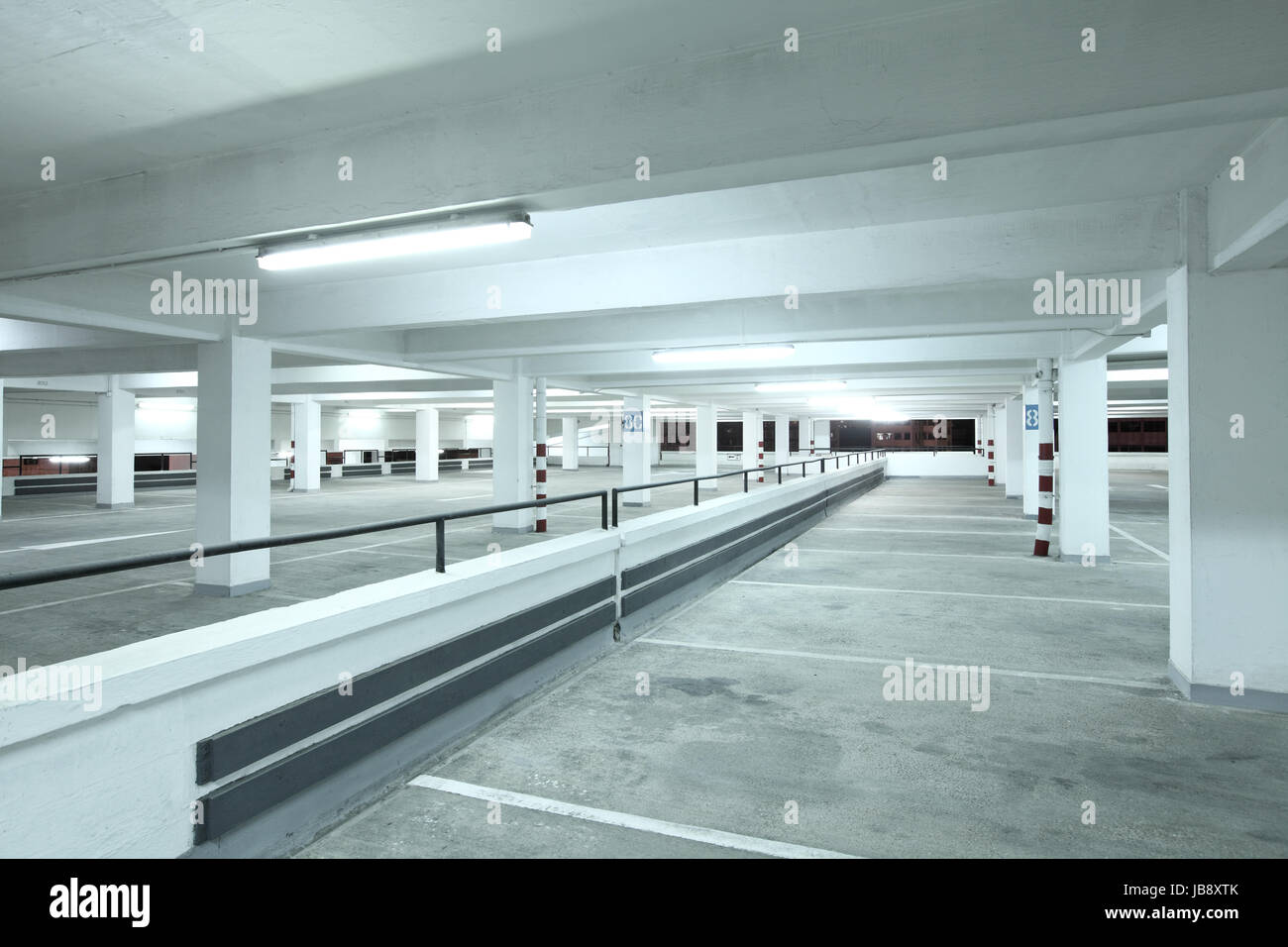Indoor parking lot Stock Photo - Alamy