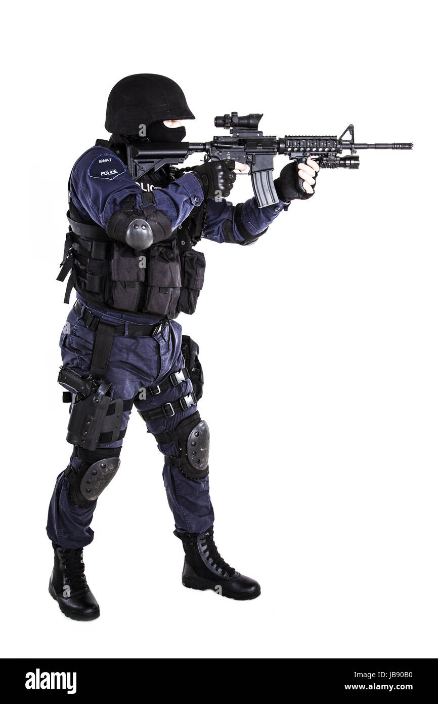Swat special weapons tactics team Cut Out Stock Images & Pictures - Alamy
