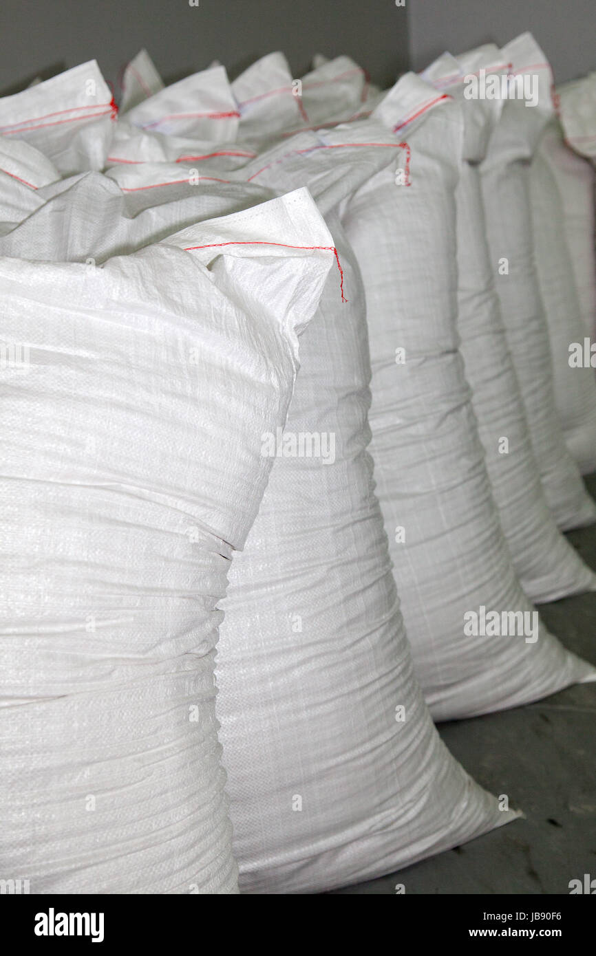 filled sacks ready for transport Stock Photo - Alamy