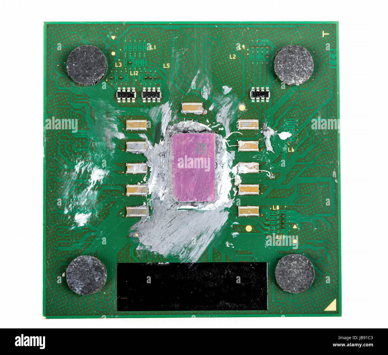 macro of computer processor isolated on white Stock Photo - Alamy