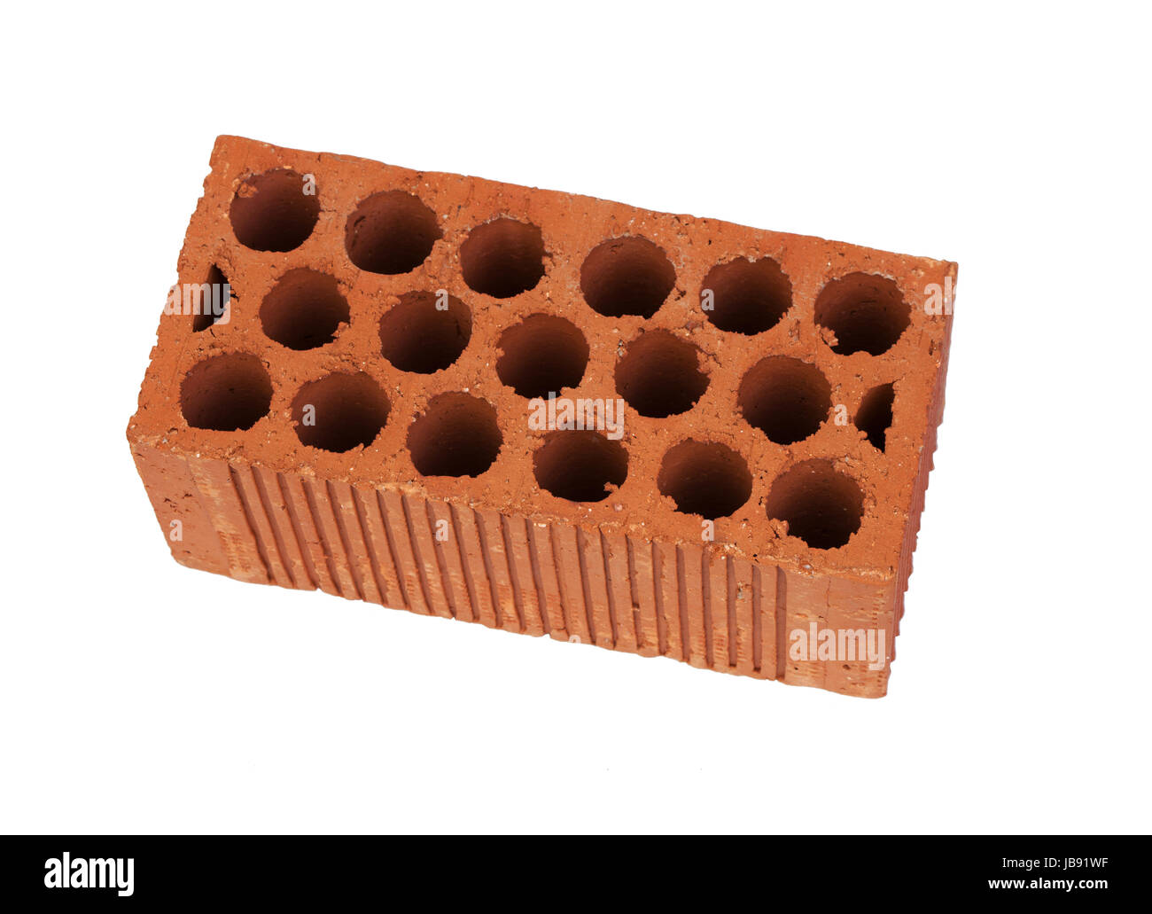 Construction Material a brick isolated on white background Stock Photo ...