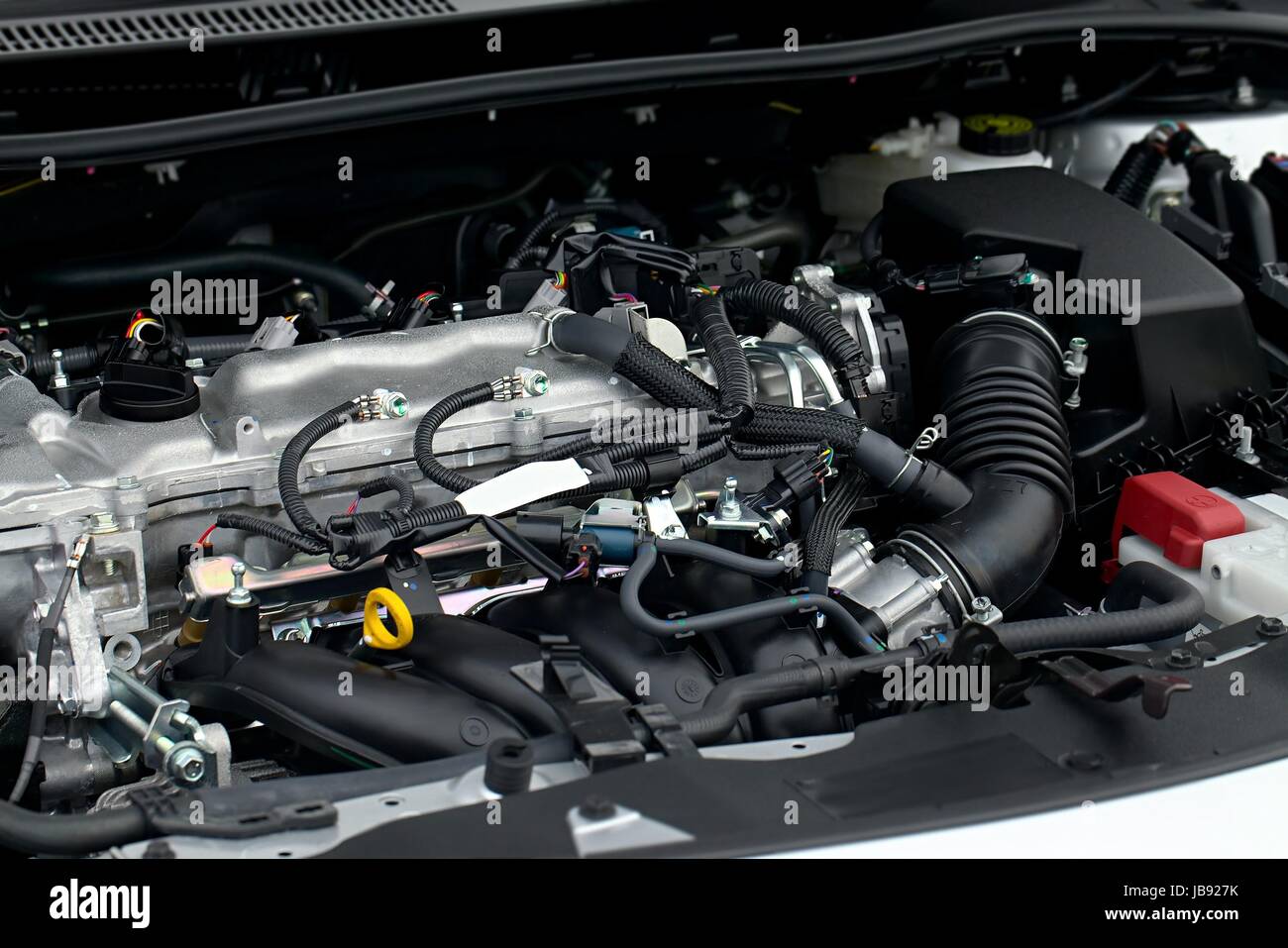 Detail of a car engine Stock Photo - Alamy
