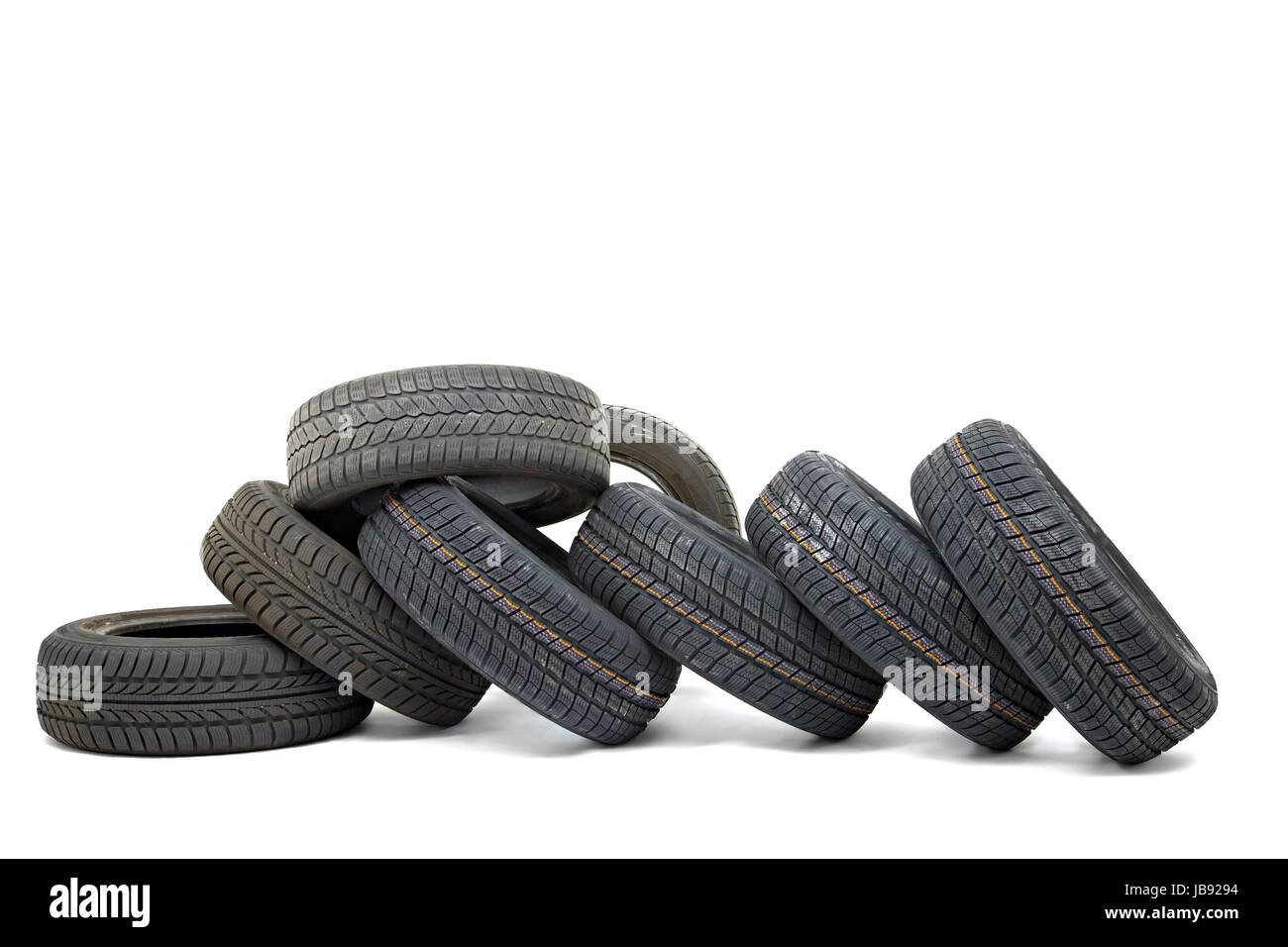 A set of new winter tyres Stock Photo - Alamy