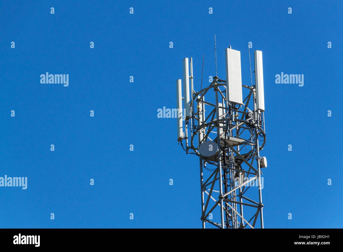 Technology on the top of the telecommunication GSM. Masts for mobile ...