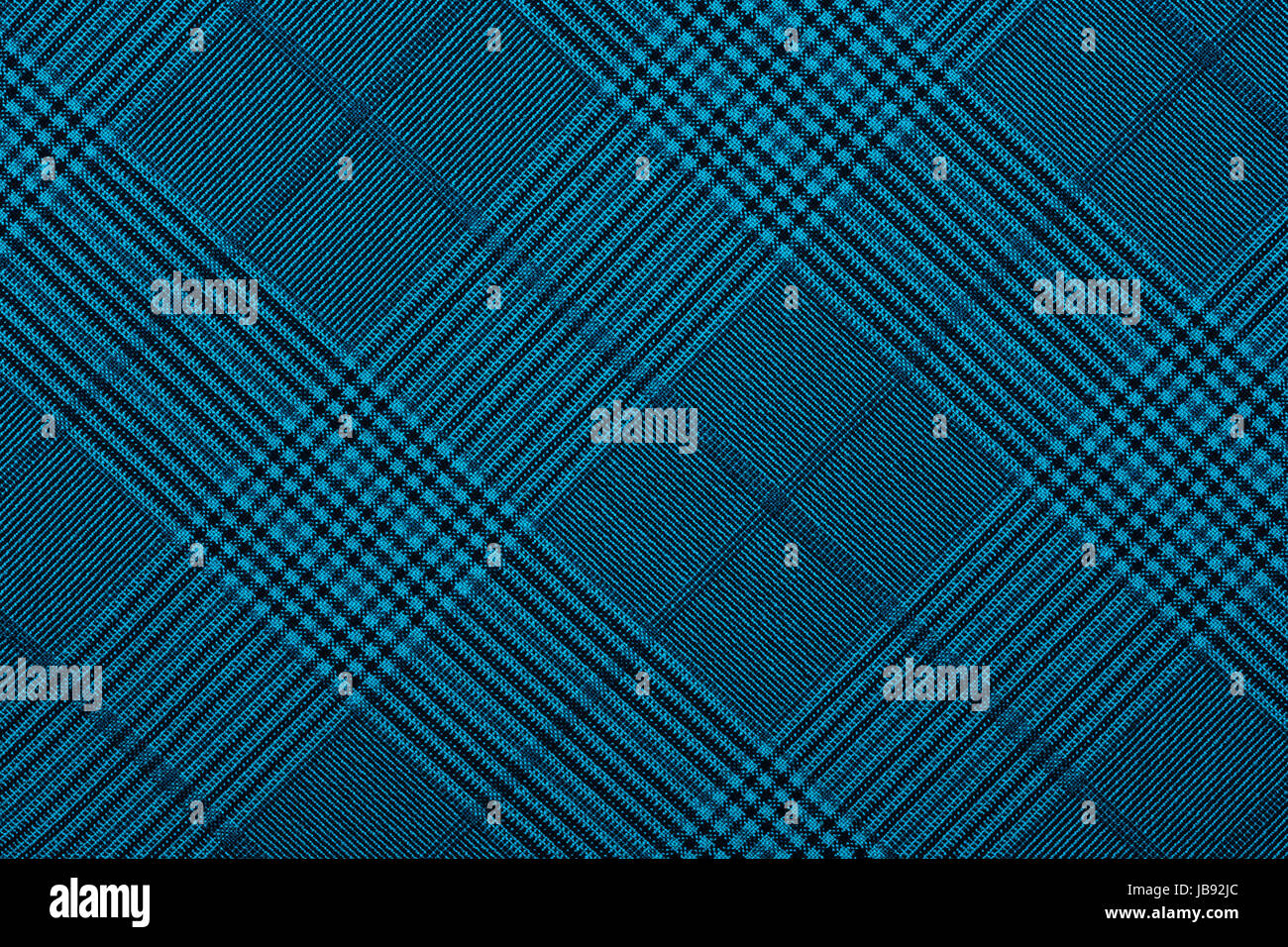 blue fabric in geometric patterns and background or texture Stock Photo ...