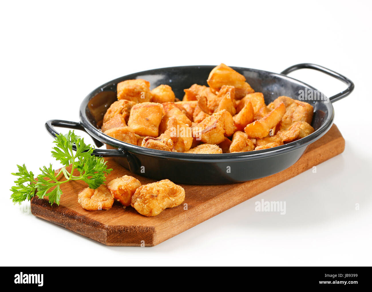 Crispy fried pork greaves in hi-res stock photography and images - Alamy