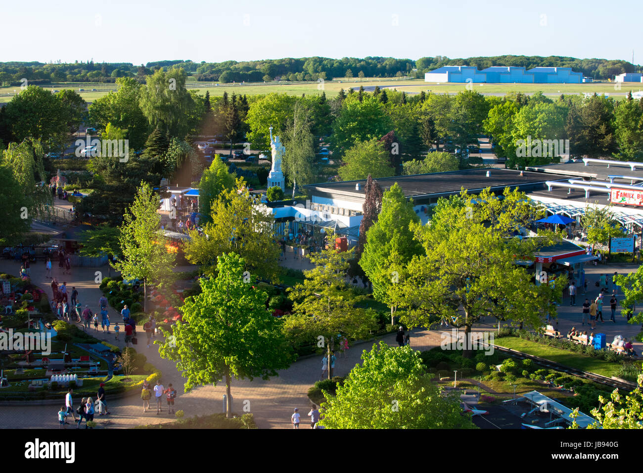 an outdoor park top view with many details Stock Photo - Alamy