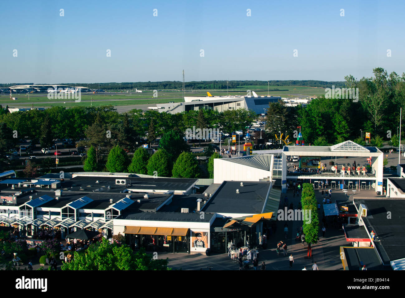 an outdoor park top view with many details Stock Photo - Alamy