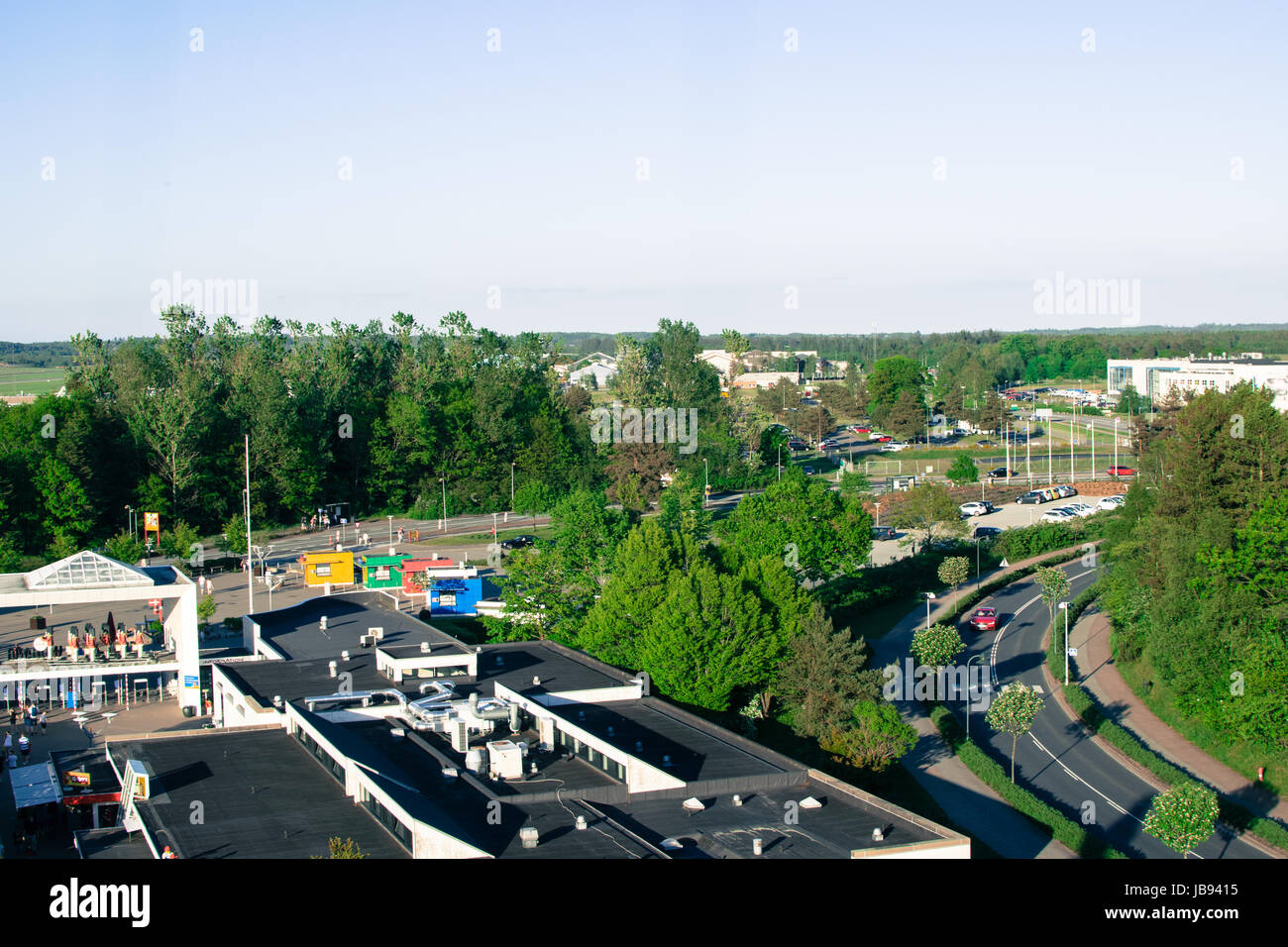 an outdoor park top view with many details Stock Photo - Alamy