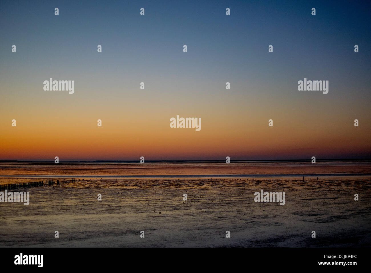 beautiful ocean view at sunset in europe Stock Photo - Alamy