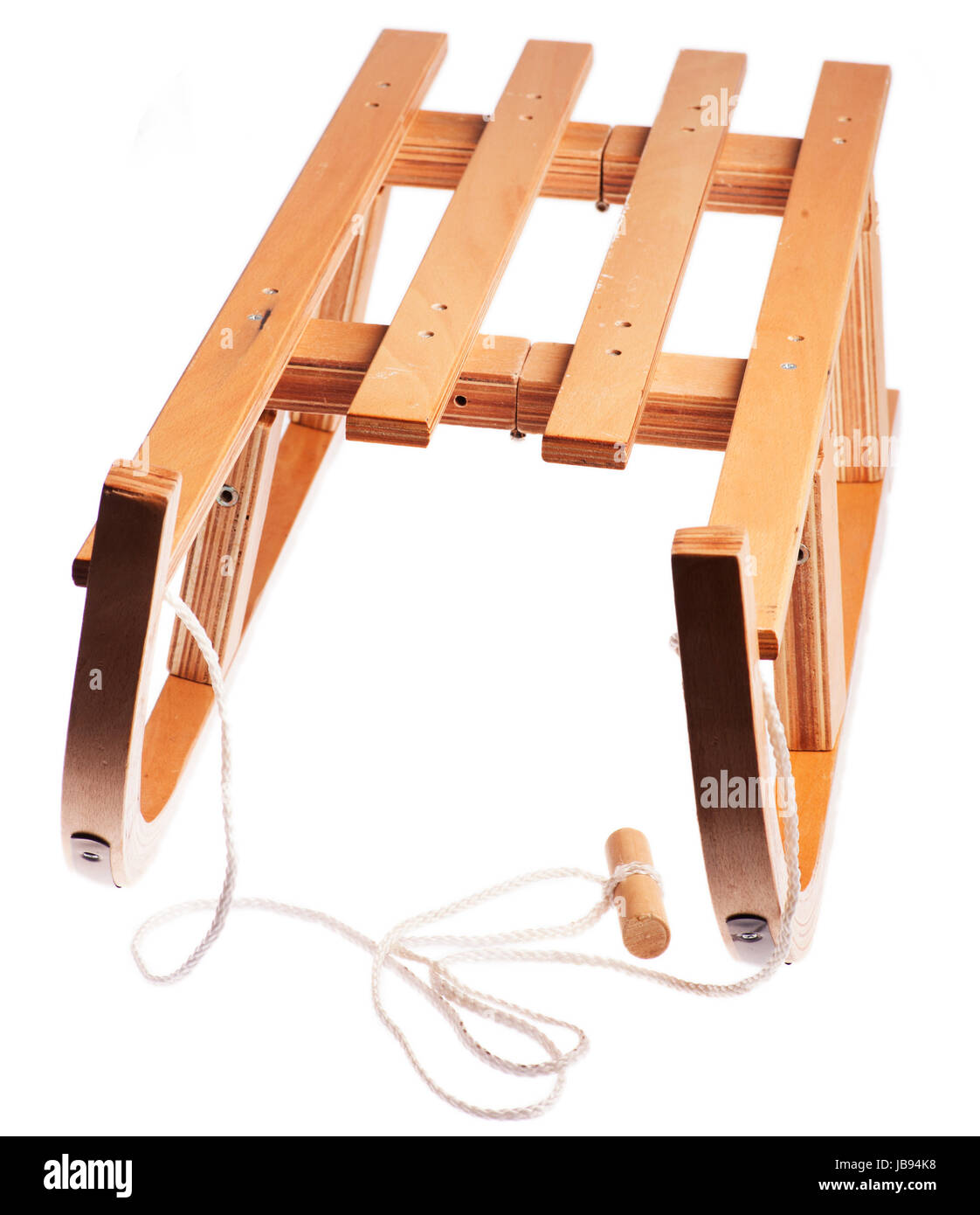 Color picture of a vintage wooden sledge isolated on white Stock Photo ...