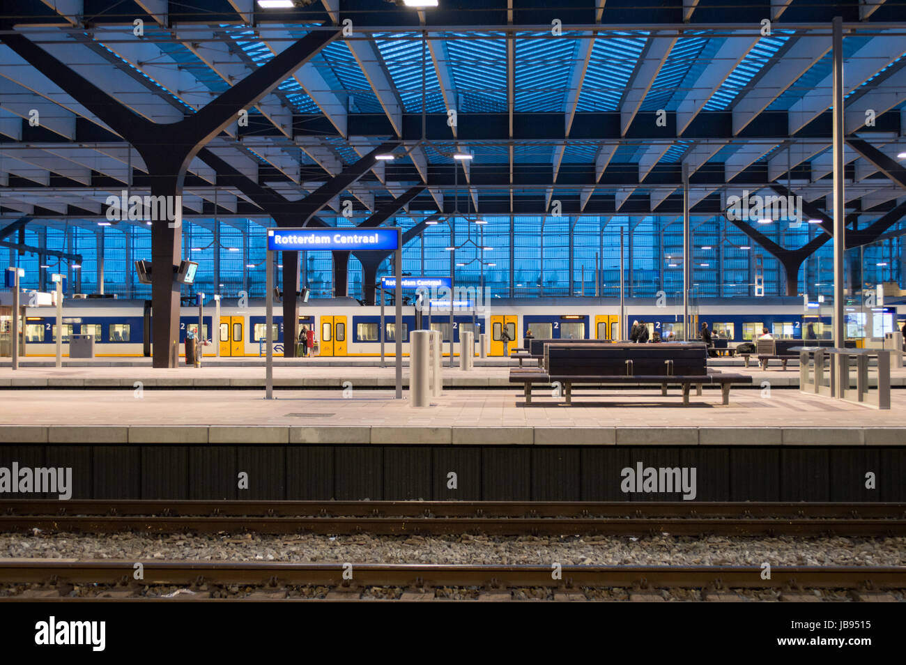rotterdam central station, train, central station Stock Photo - Alamy