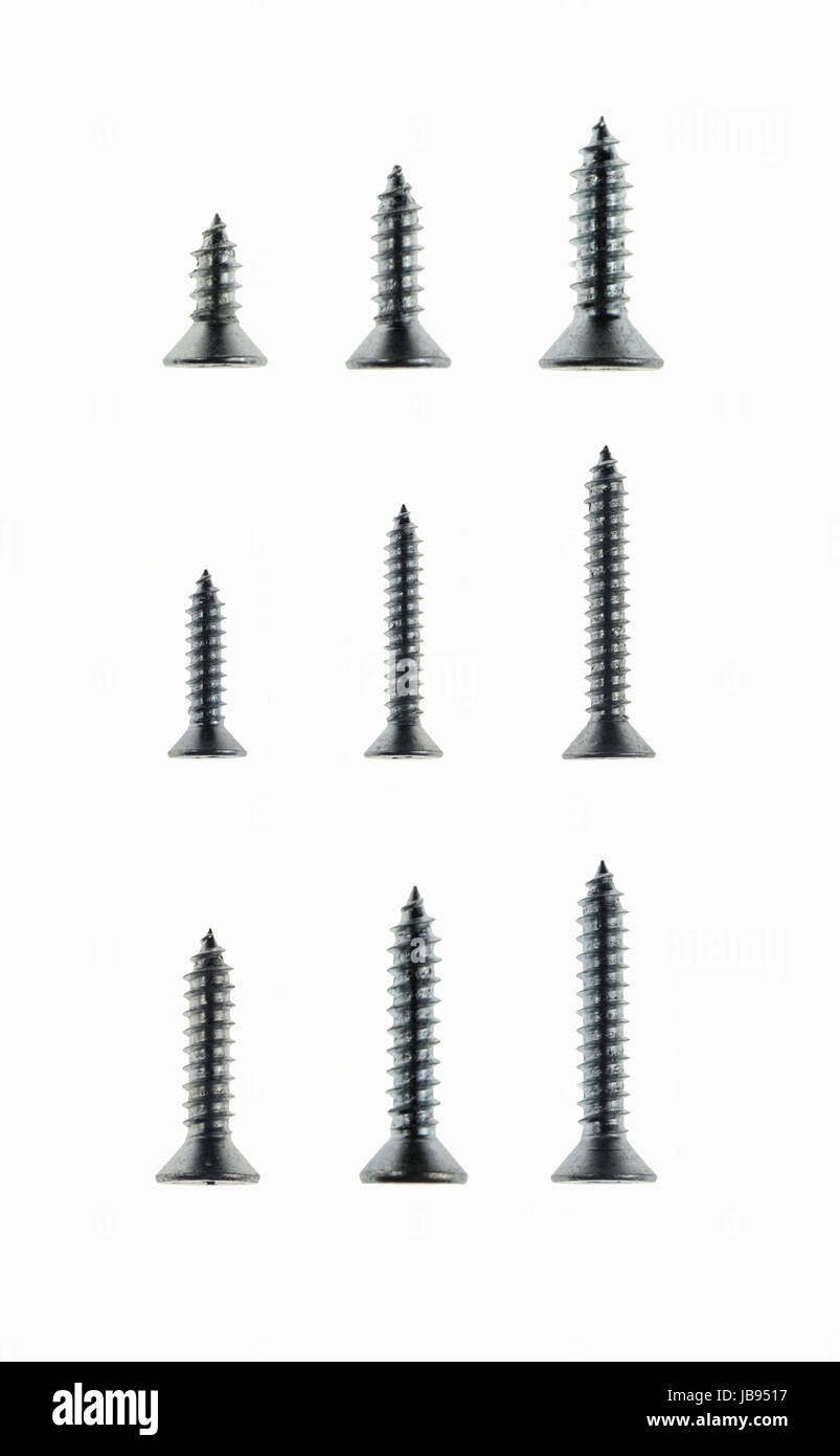 wood screws set Stock Photo - Alamy