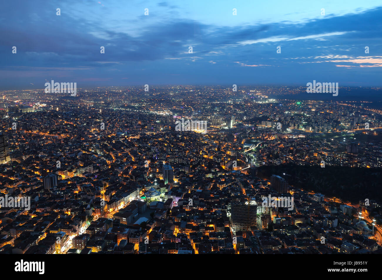 Aerial view of Istanbul City in Turkey Stock Photo - Alamy