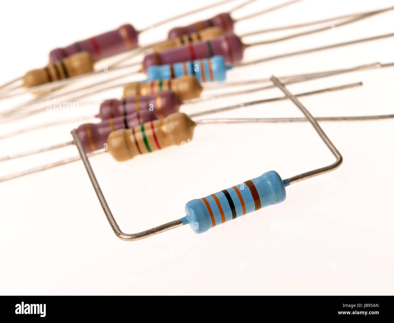 Resistors macro isolated on white Stock Photo - Alamy