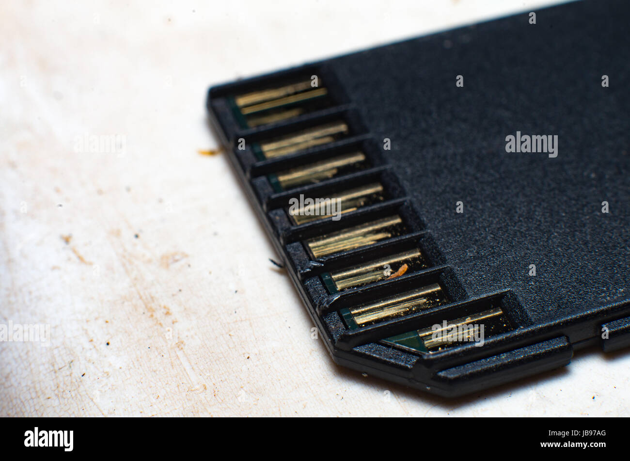 SD card with dirty contacts Stock Photo - Alamy