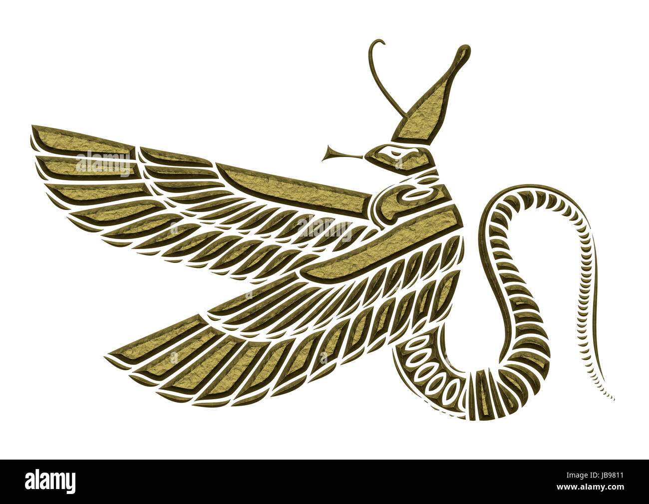 Image of the dragon - demon of ancient Egypt Stock Photo - Alamy