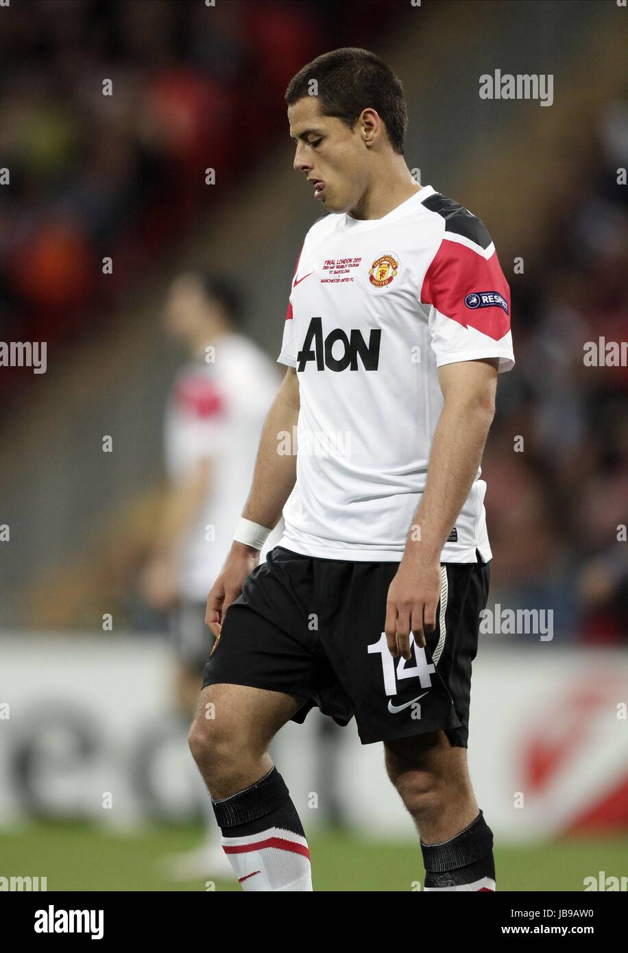 JAVIER HERNANDEZ MANCHESTER UNITED FC MANCHESTER UNITED FC WEMBLEY ...