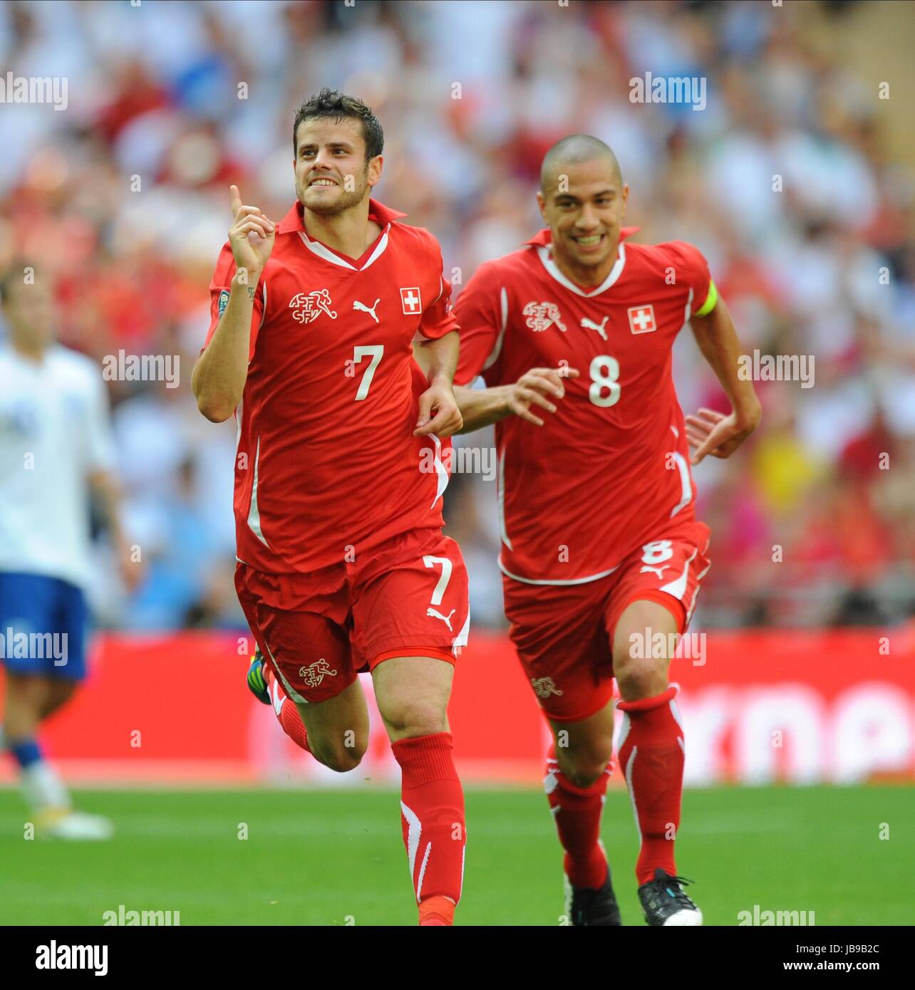 TRANQUILLO BARNETTA CELEBRATES SWITZERLAND WEMBLEY STADIUM LONDON ...