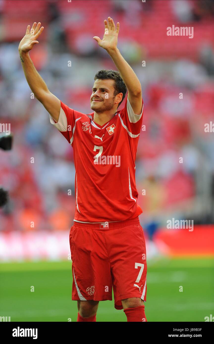TRANQUILLO BARNETTA CELEBRATES SWITZERLAND WEMBLEY STADIUM LONDON ...