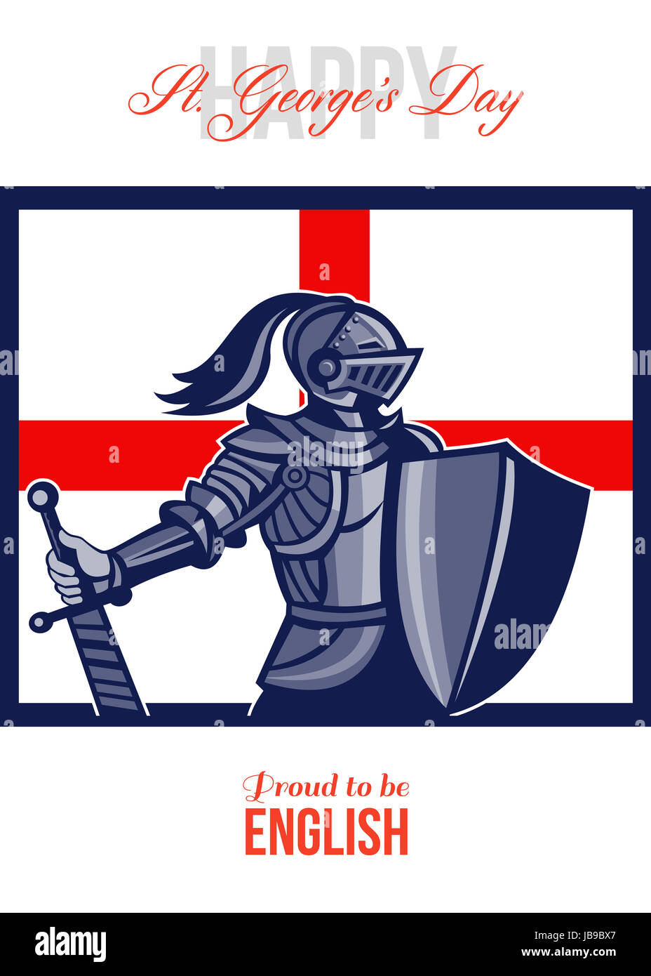 English Knight England Flag Shield High Resolution Stock Photography ...