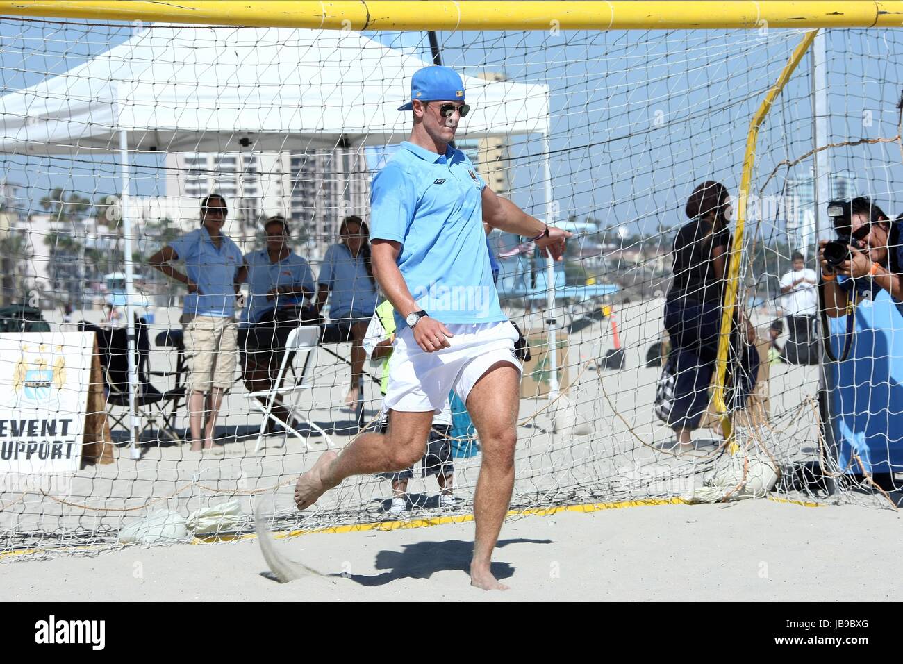 JOE HART IN GOAL FOR PENALTY C MANCHESTER CITY LOS ANGELES CALIFORNIA ...