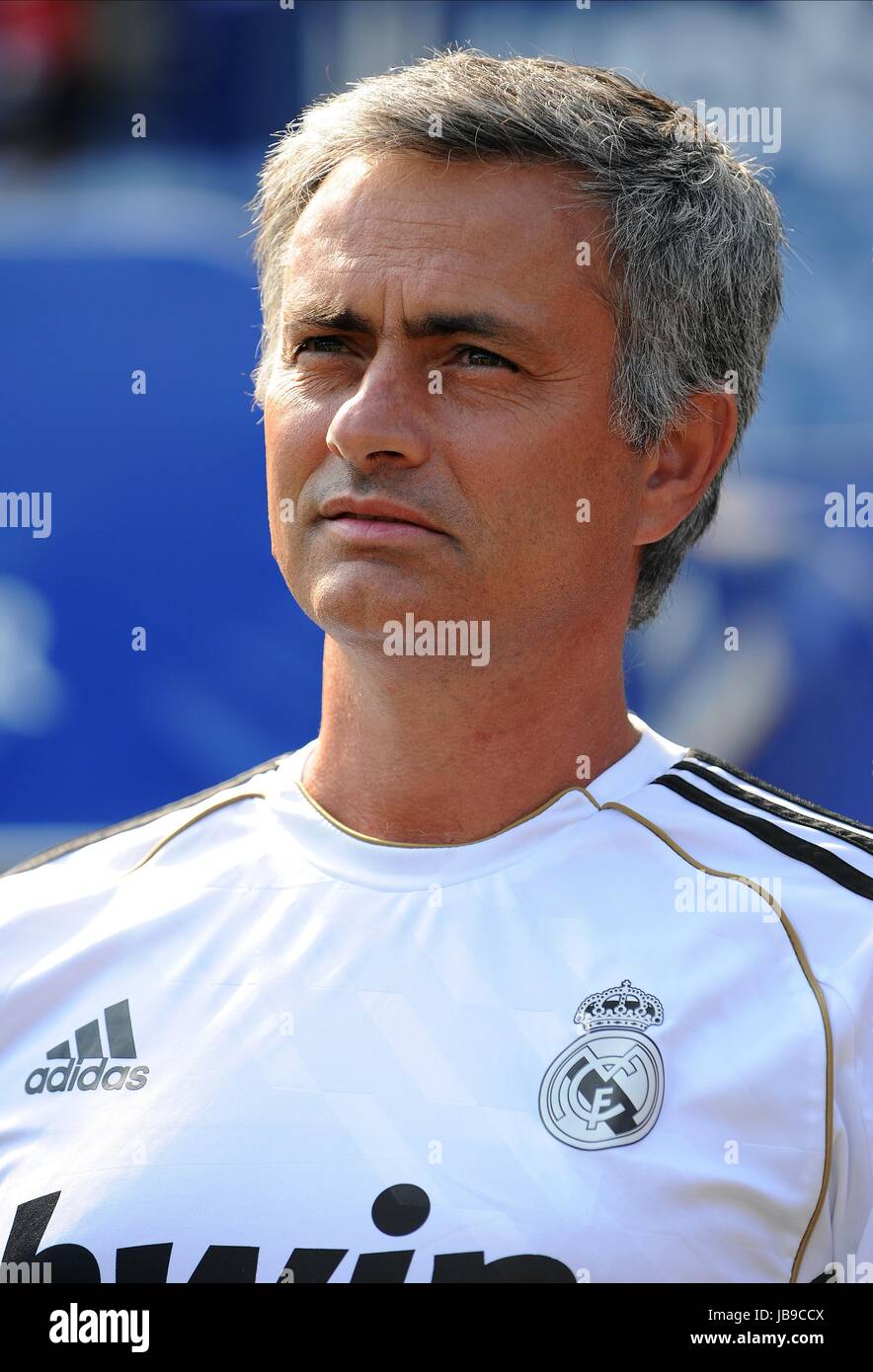 JOSE MOURINHO REAL MADRID MANAGER KING POWER STADIUM LEICESTER ENGLAND ...