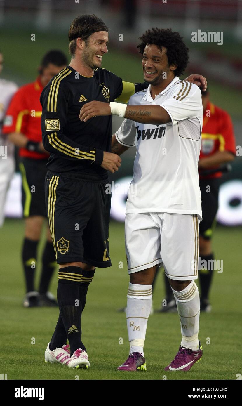 DAVID BECKHAM MARCELO LA GALAXY V REAL MADRID DOWNTOWN LOS ANGELES ...