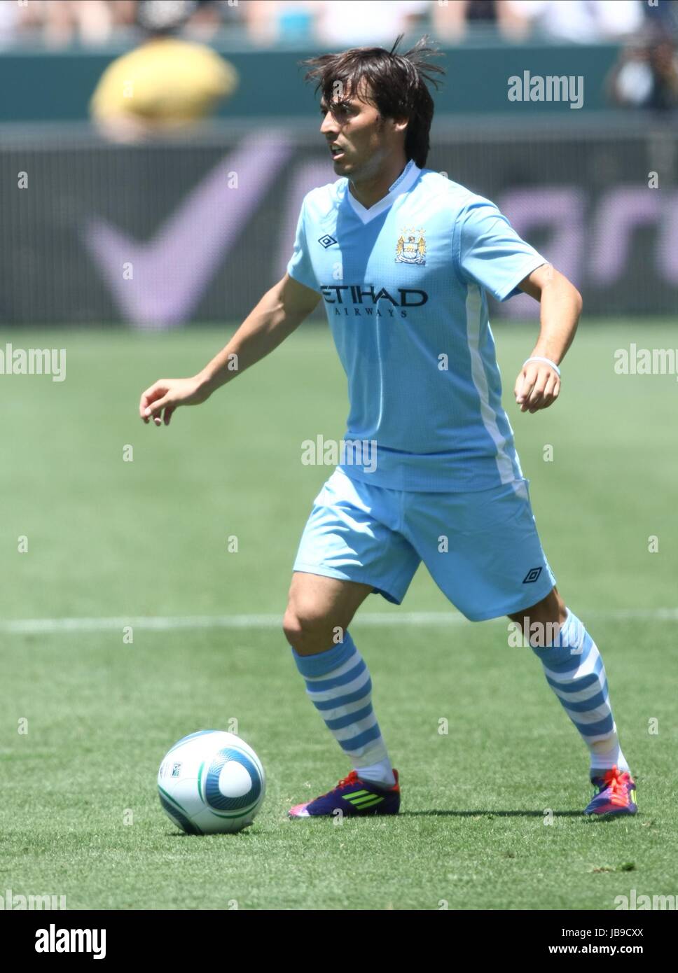 DAVID SILVA MANCHESTER CITY CARSON LOS ANGELES CALIFORNIA 24 July 2011 Stock Photo - Alamy