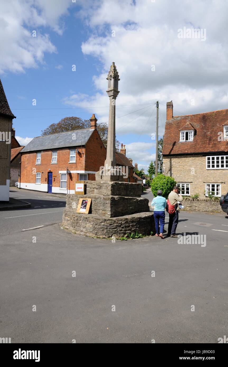 The Village Cross, Stevington, Bedfordshire, is one of the oldest ...