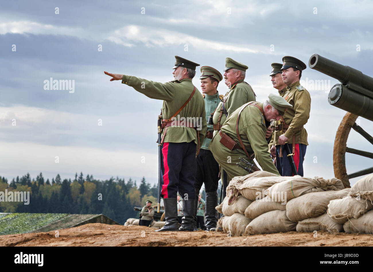 Historical festival of the First World war in Moscow, October 2, 2016 ...