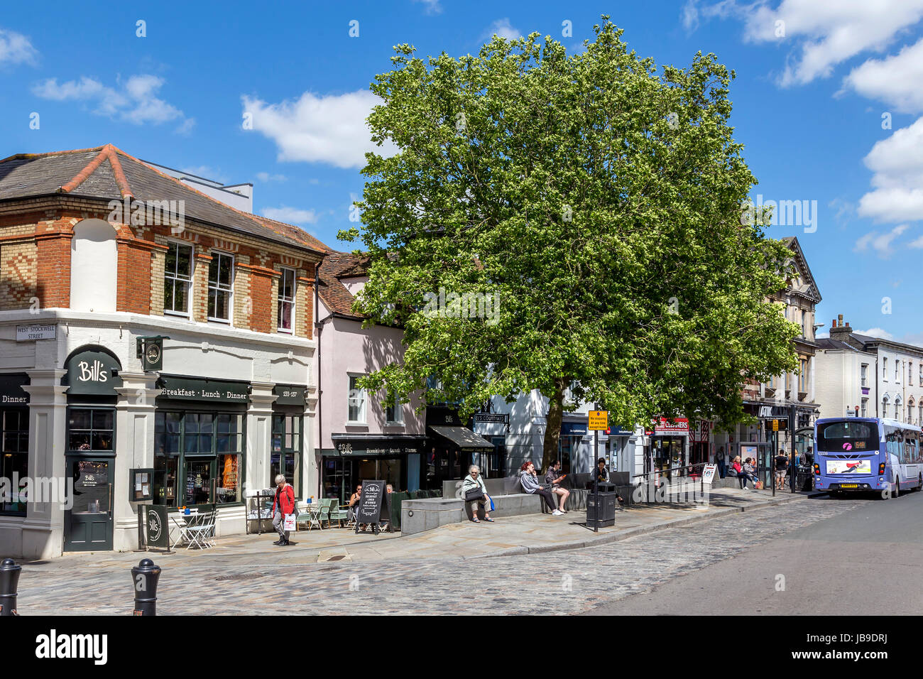 COLCHESTER TOWN CENTER. BRITAINS OLDEST RECORDED TOWN Stock Photo - Alamy