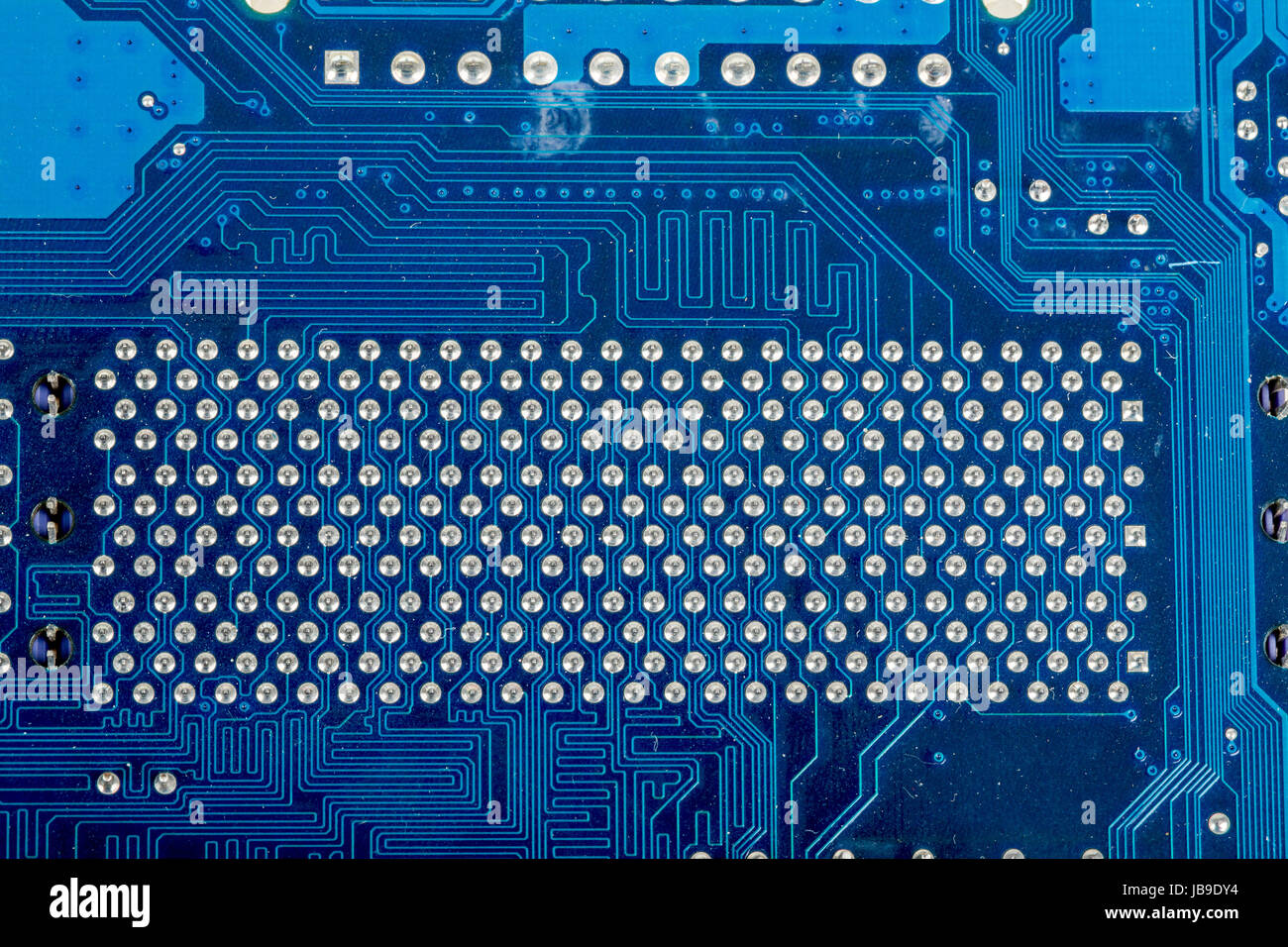 Electronic circuit board of motherboard back side close up Stock Photo ...