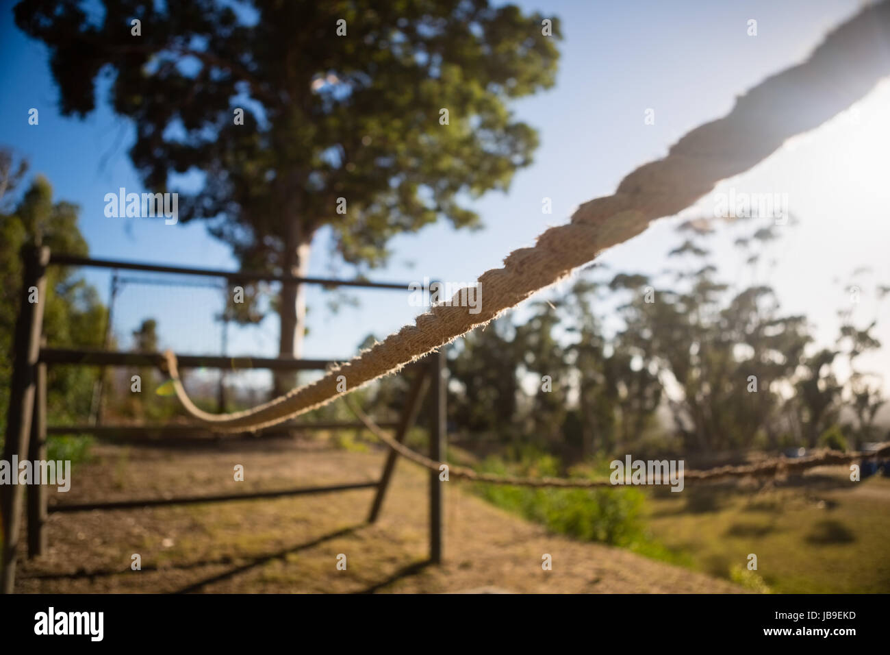Rope obstacle course hi-res stock photography and images - Alamy