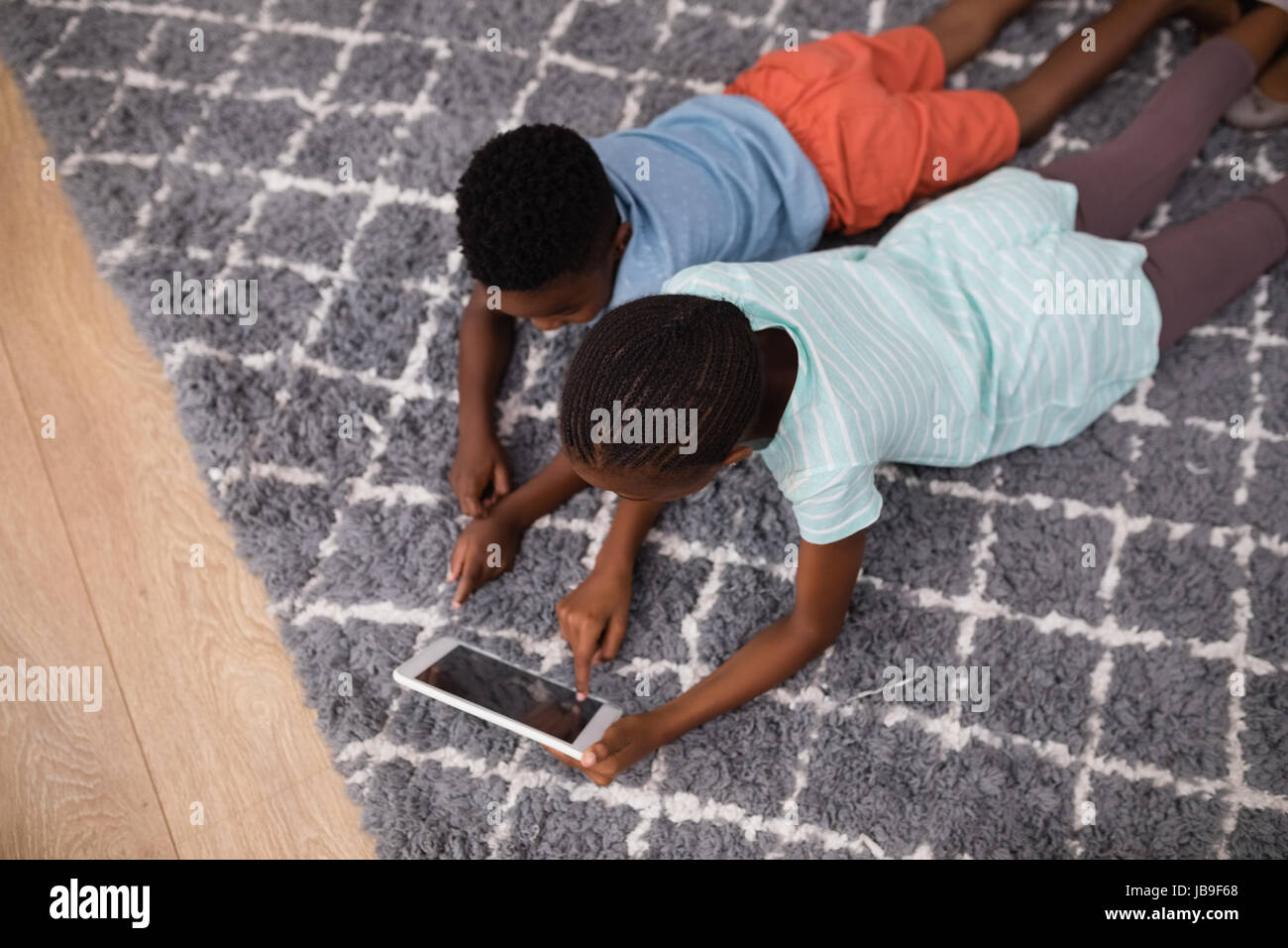 Front view black siblings using hi-res stock photography and images - Alamy
