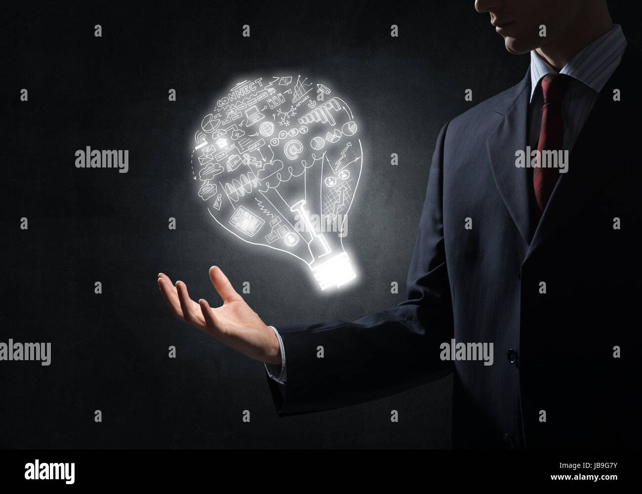 Bright idea for success achieving Stock Photo - Alamy